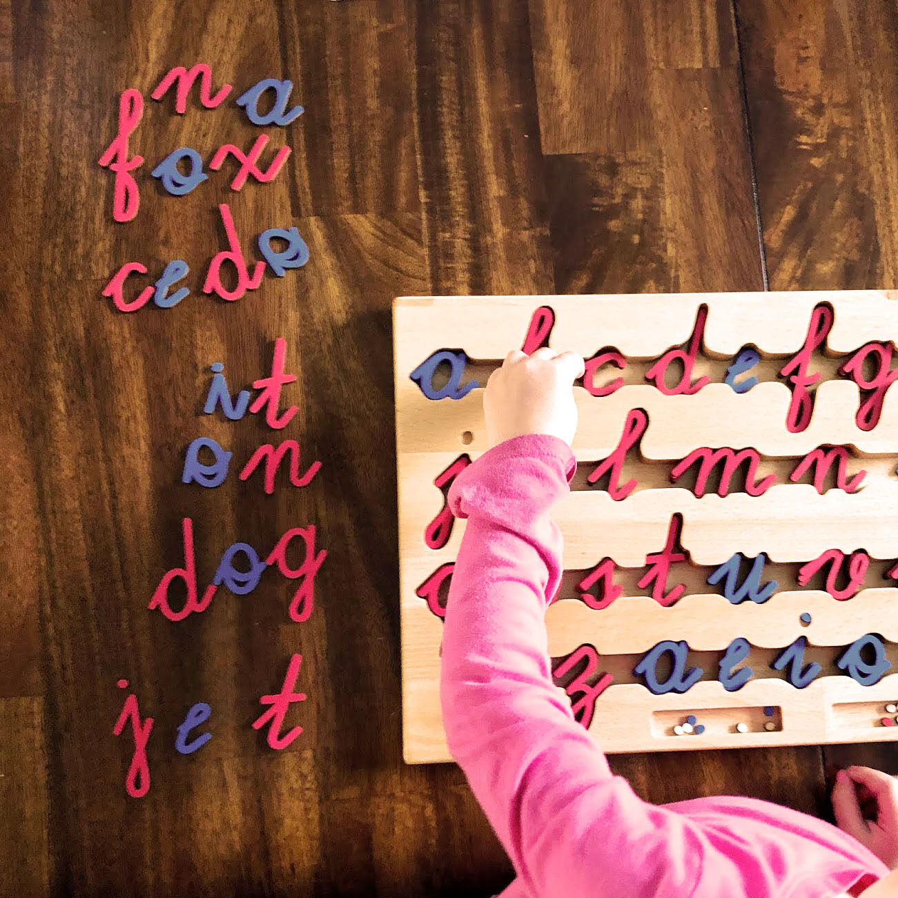 Montessori Moveable Alphabets: - Canadian Montessori Academy